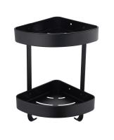China Modern Design Style Wall Mounted Triangle Bathroom Basket with Hook Storage for sale