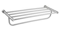 China Aluminum Round Double Towel Rack Stainless Steel Bathroom Accessories Modern Design Style for sale
