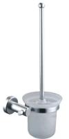 China Cleaning Function Toilet Brush Holder Set with Glass Cups Wall Mounted by Lizhen Hwa.Eng for sale