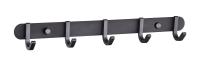 China Modern Style Home Accessories Stainless Steel Coat Hook Wall Mount Towel and Robe Holder for sale
