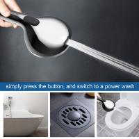 China Stylish High Pressure Handheld Shower Head with 7 Spray Settings in Brushed Nickel for sale