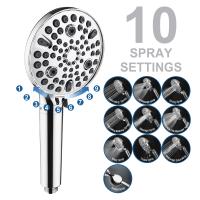 China Get the Perfect Shower with this High Pressure Rain Shower Head and Stone Filter Combo for sale