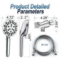 China Filtered Shower Head for High Pressure Water Handheld in Modern Bathroom Design Style for sale