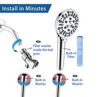 China Filtered Shower Head for High Pressure Water Handheld in Modern Bathroom Design Style for sale
