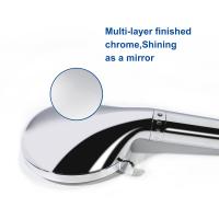 China Modern Design Style ABS Chrome Plated Body High Pressure Shower Head with 6 Functions for sale