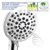 China Modern Design Style ABS Chrome Plated Body High Pressure Shower Head with 6 Functions for sale