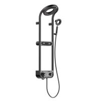 China Digital Thermostatic Shower Set with Stainless Steel Hose and Rainfall Shower Heads for sale