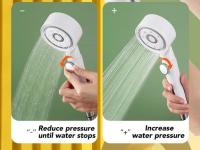 China High Pressure Water Saving Handheld Shower Head with ABS Plastic and Massage Feature2 for sale