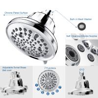 China 7 Functions Ceramic Valve Core Bathroom Wall Mounted Showerhead for Bathroom Room for sale