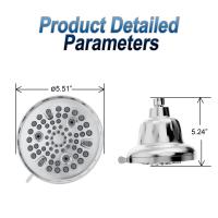 China 7 Functions Ceramic Valve Core Bathroom Wall Mounted Showerhead for Bathroom Room for sale