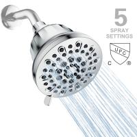 China 2024 High Pressure Fixed Shower Head Rainfall 5 Function Spray for Modern Bathroom Designs for sale