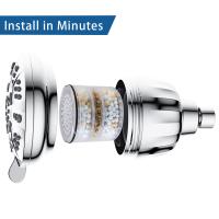 China High Pressure Round Rain Shower Head Chrome Black Brushed for Modern Bathroom Designs for sale