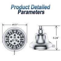 China Experience a Spa-like Shower with our Adjustable Brass Swivel Ball Joint Shower Head for sale
