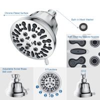 China Exposed Shower Faucet Feature Without Slide Bar High Pressure Rain Fixed Shower Head for sale