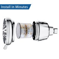 China Exposed Shower Faucet Feature Without Slide Bar High Pressure Rain Fixed Shower Head for sale