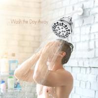 China Exposed Shower Faucet Feature Without Slide Bar High Pressure Rain Fixed Shower Head for sale