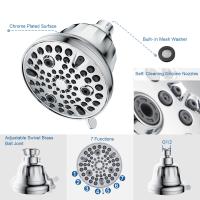 China Thermostatic Faucets 7 Function High Pressure Bathroom Shower Head Overhead Shower for sale