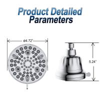 China Thermostatic Faucets 7 Function High Pressure Bathroom Shower Head Overhead Shower for sale