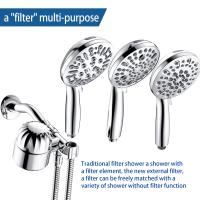 China Rain Shower External Filter Shower for Bathroom Apartment Hotel Modern Simple Style for sale