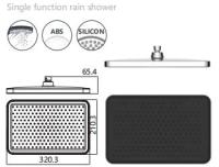 China Large Panel Pressurized Shower Head Contemporary Style Chrome Finish 1-year Guarantee for sale