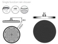 China Bathroom Wash Large Water Outlet Hand Shower Jetting Spray Plastic Shower Head Combo Set for sale