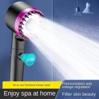China Stylish High Pressure Handheld Shower Head With Filters-3 Spray Mode Detachable Spray Mode for sale