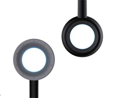 China Temperature Sensing High Pressure Led Shower Head Blackened Version Guarantee 1 YEAR for sale