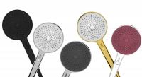 China High Pressure Bathroom Water Efficiency Hand Rainfall Shower Head with Single Handle for sale
