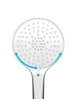 China Shower Rain Set Rainshower Water Saving Plastic Shower Heads with High Pressure Booster for sale
