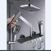 China Stainless Steel Shower Set Hotel Bathroom Hot Cold 4 in 1 Shower Executive Bath Mixer for sale
