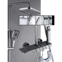 China Stainless Steel Shower Set Hotel Bathroom Hot Cold 4 in 1 Shower Executive Bath Mixer for sale