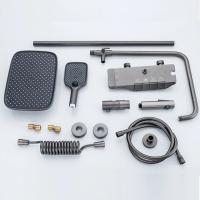 China Stainless Steel Shower Set Hotel Bathroom Hot Cold 4 in 1 Shower Executive Bath Mixer for sale