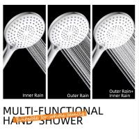 China ABS Plastic Handheld Rain Shower Head Bath Fixture with Hot Cold Water Mixer Function for sale