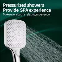 China 18L/min Water Flow Modern Bathroom Designs Rectangle Showerhead Sprayer for Body Wash for sale
