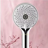 China 18L/min Water flow Three Function Abs Plastic Hand Shower Head For Bath/Shower Mixer for sale