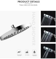 China 8 Inch Rain Shower Head for Floor Stand Faucets in Luxury ABS Plastic Bathroom for sale