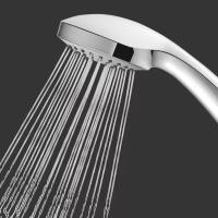 China Handheld Plastic Chrome Abs Shower Head for Practical Showering in Contemporary Style for sale