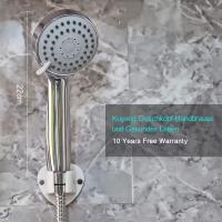China Round Handheld Plastic Chrome Shower Head for Modern Bathrooms in Contemporary Style for sale