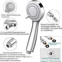 China Round Handheld Plastic Chrome Shower Head for Modern Bathrooms in Contemporary Style for sale