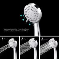 China Round Handheld Plastic Chrome Shower Head for Modern Bathrooms in Contemporary Style for sale