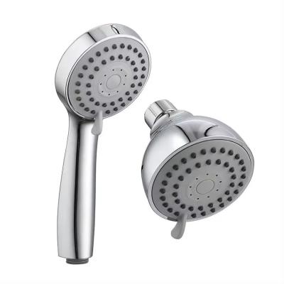 China Shower Rain Set 3 Inches 4 Functions Chromed Handheld Shower with Plastic for sale