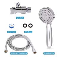 China Shower Rain Set 3 Inches 4 Functions Chromed Handheld Shower with Plastic for sale