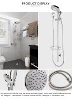 China 2024 Blackened Rain Shower for High Pressure Transitional 3 Function Head Hand Shower for sale