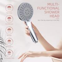 China 2024 Blackened Rain Shower for High Pressure Transitional 3 Function Head Hand Shower for sale