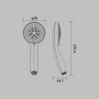 China Multifunctional Hand Shower With Five Water Spray Patterns For Modern Bathroom Wash for sale