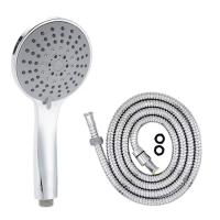 China 3 Functions Chrome Abs Plastic Handheld Shower Heads For Bathroom Guarantee 1-year for sale
