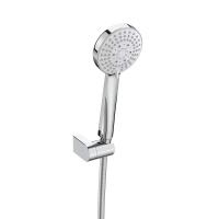 China 3 Functions Chrome Abs Plastic Handheld Shower Heads For Bathroom Guarantee 1-year for sale