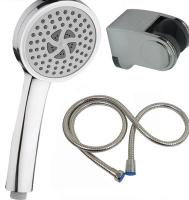 China Shower Rain Set 3 Functions Chrome Abs Plastic Handheld Shower Head for Bathroom Wash for sale