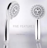 China Without Diverter Bathroom Plum Blossom 5 Shower Head with Handheld Pressurized Spray for sale