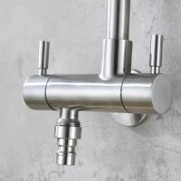 China Single Hole Basin Sink Mixer Taps Stainless Steel Shattaf Spray for Wall Installation for sale